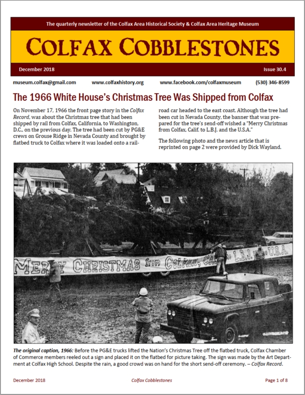 Colfax Area Historical Society (CAHS) and Colfax Heritage Museum (CHM ...